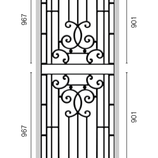 Security Screen Door Panels Hinged - BTI Hardware